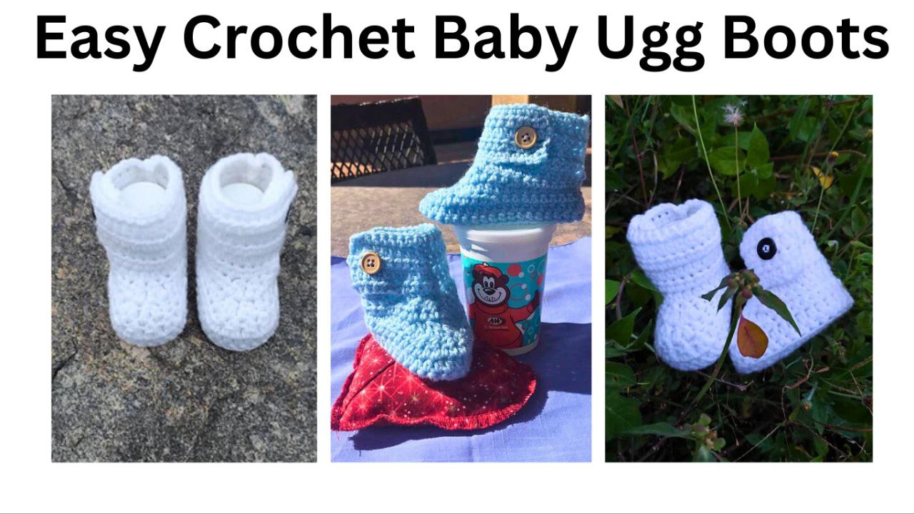 Crochet Baby Ugg Boots | Free Pattern - Toyslab creations